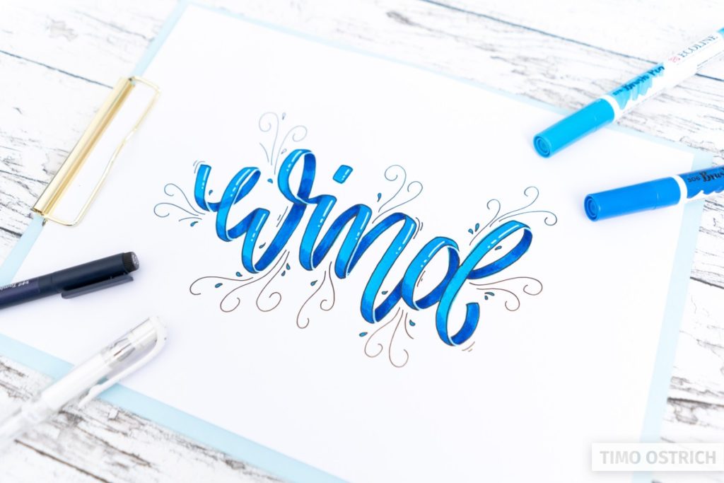 Ribbon lettering - How to create outstanding ribbon letterings (tutorial)