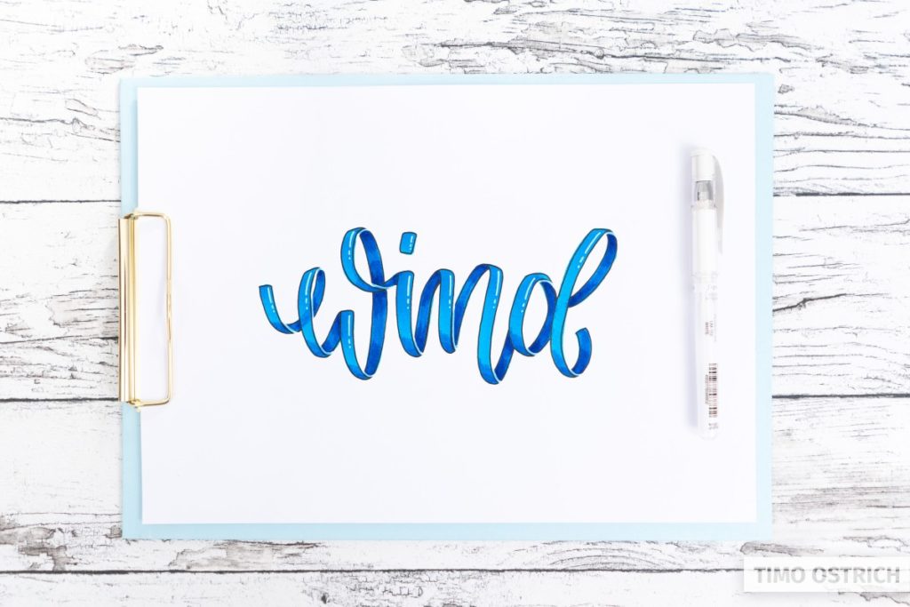 Ribbon lettering - How to create outstanding ribbon letterings (tutorial)