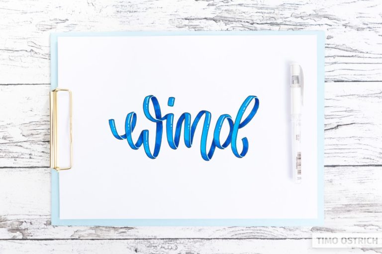 Ribbon lettering - How to create outstanding ribbon letterings (tutorial)