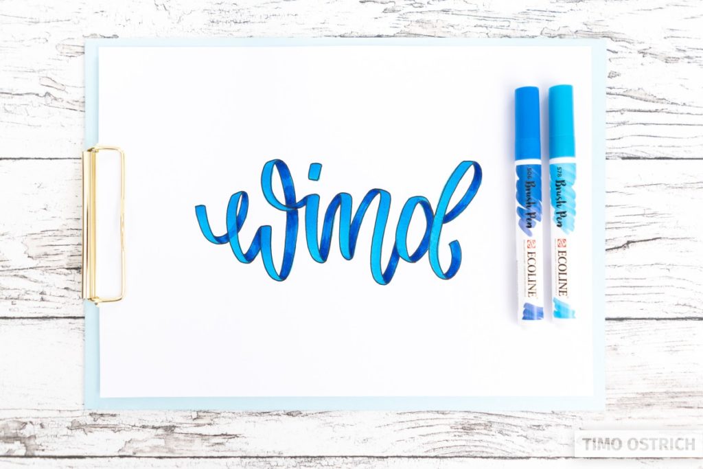 Ribbon lettering - How to create outstanding ribbon letterings (tutorial)