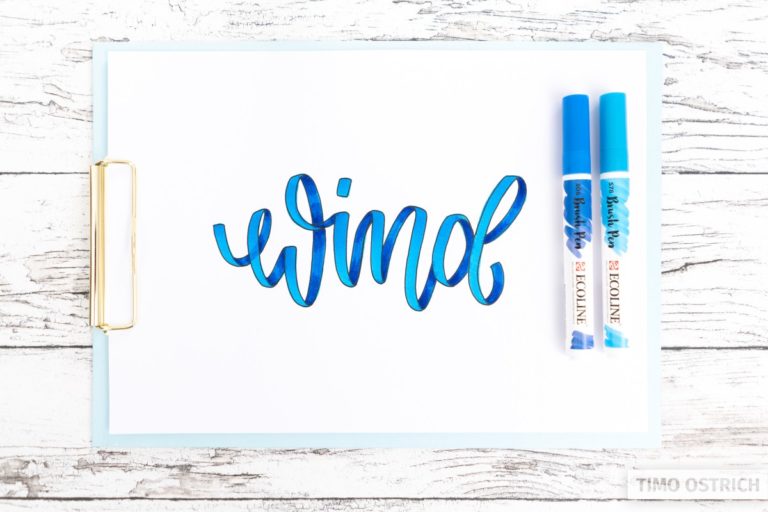 Ribbon lettering - How to create outstanding ribbon letterings (tutorial)