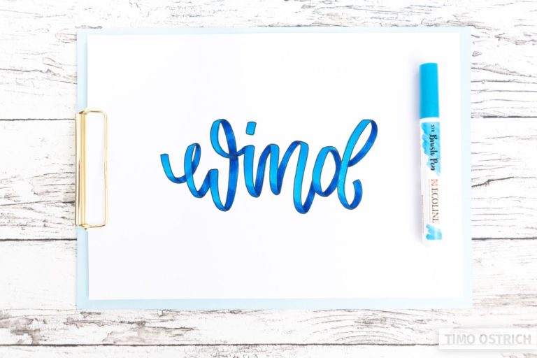 Ribbon lettering - How to create outstanding ribbon letterings (tutorial)