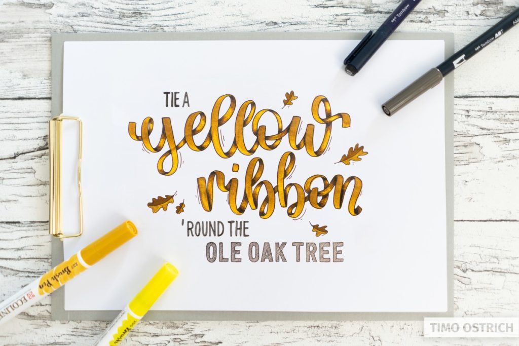 Ribbon lettering - How to create outstanding ribbon letterings (tutorial)