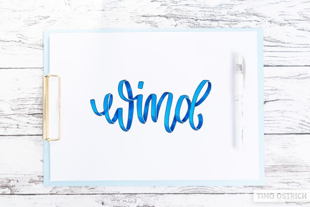 Ribbon lettering - How to create outstanding ribbon letterings (tutorial)