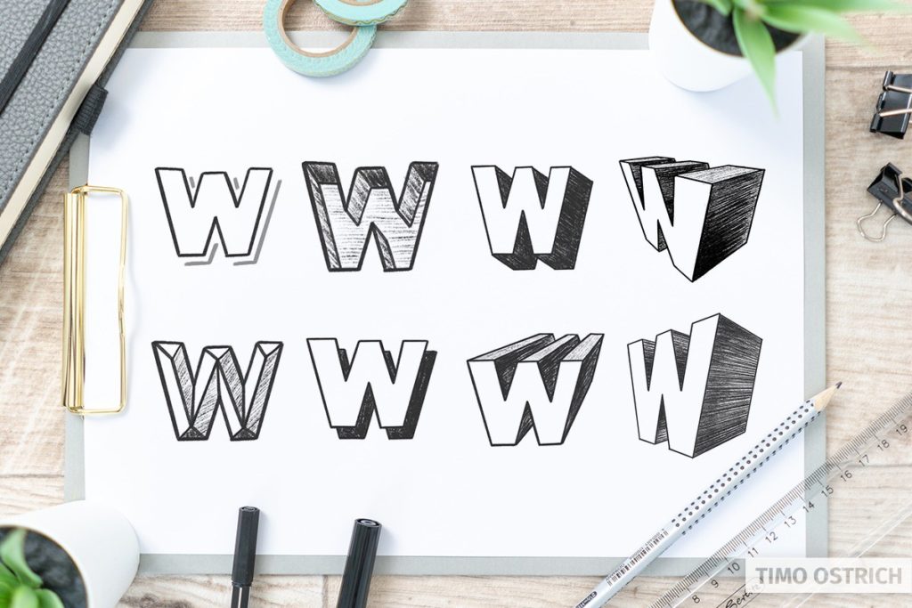 3D Lettering: Eight awesome techniques at a glance - Lettering.org