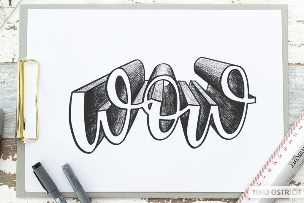 3D Lettering: Eight awesome techniques at a glance - Lettering.org