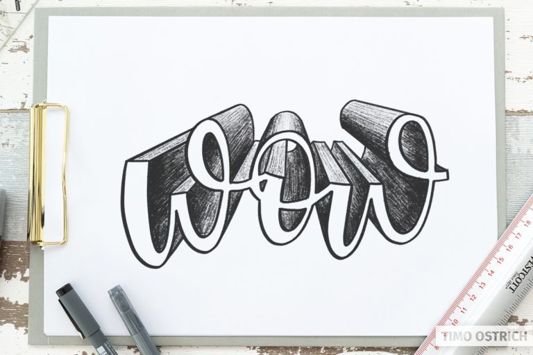 3D Lettering: Eight awesome techniques at a glance - Lettering.org