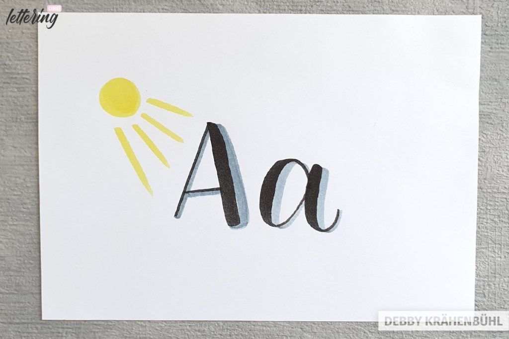 Lettering shadows - How to add them right (step by step tutorial)