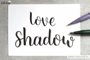 Lettering shadows - How to add them right (step by step tutorial)