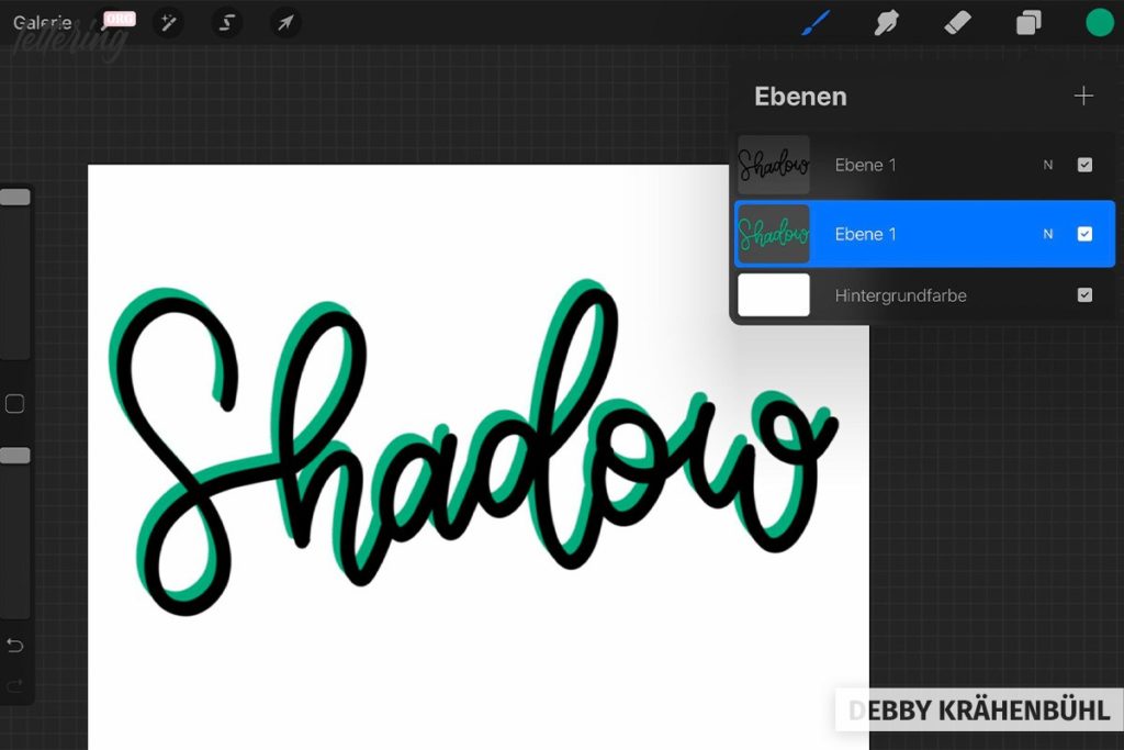 Lettering shadows - How to add them right (step by step tutorial)