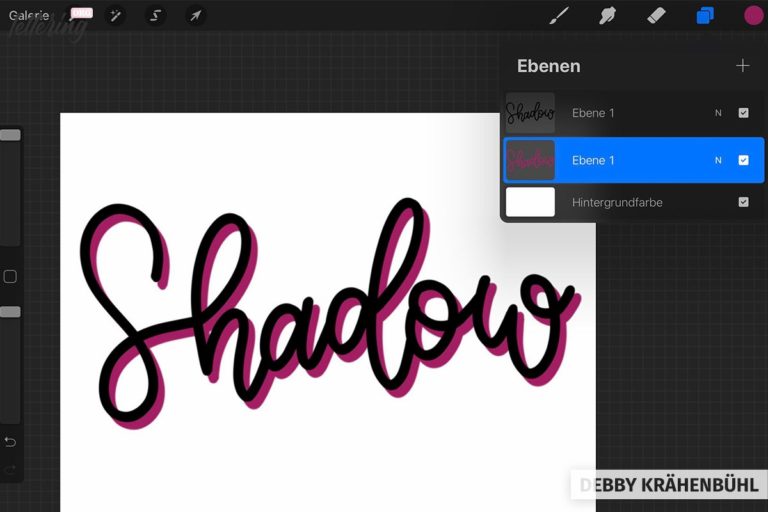 Lettering shadows - How to add them right (step by step tutorial)