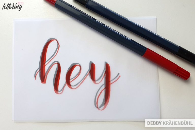 Lettering shadows - How to add them right (step by step tutorial)