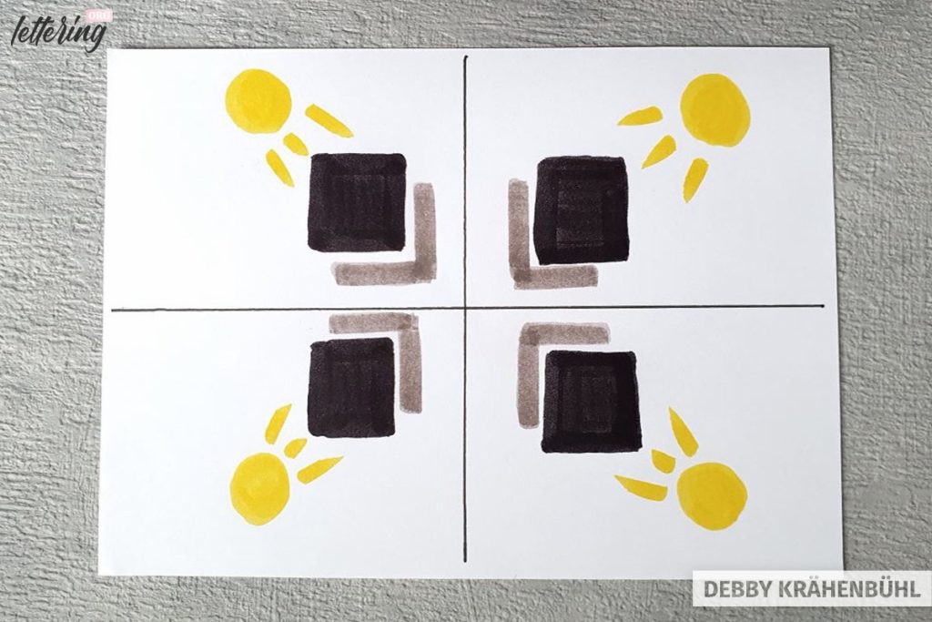 Lettering shadows - How to add them right (step by step tutorial)