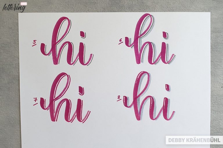 Lettering shadows - How to add them right (step by step tutorial)