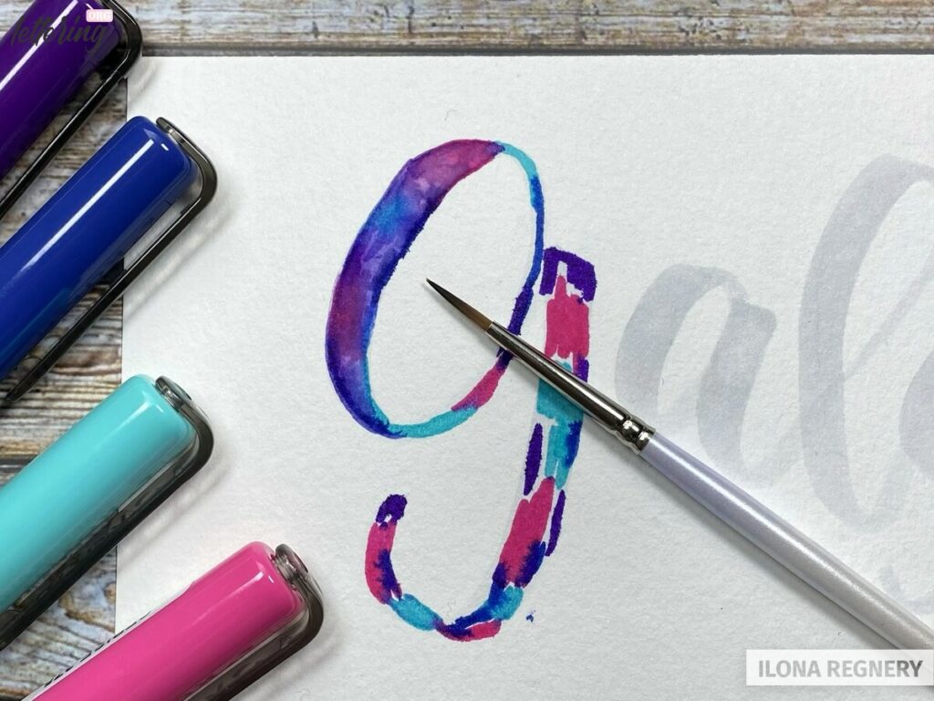 Galaxy lettering - How to create stunning galaxy letters using brushpens