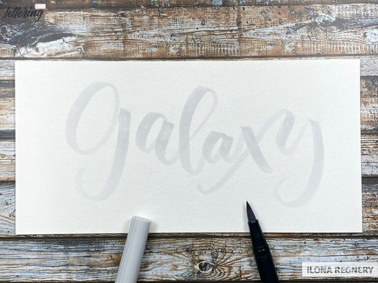 Galaxy lettering - How to create stunning galaxy letters using brushpens