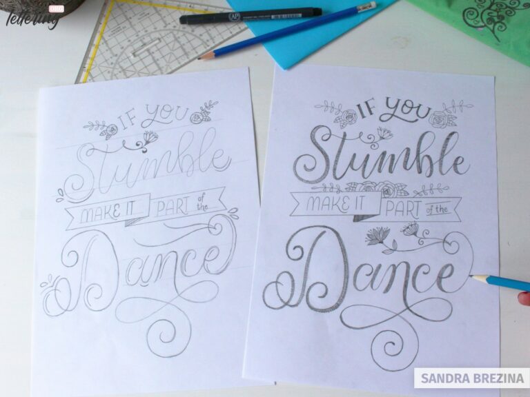 Well-done lettering compositions: How to make them step by step