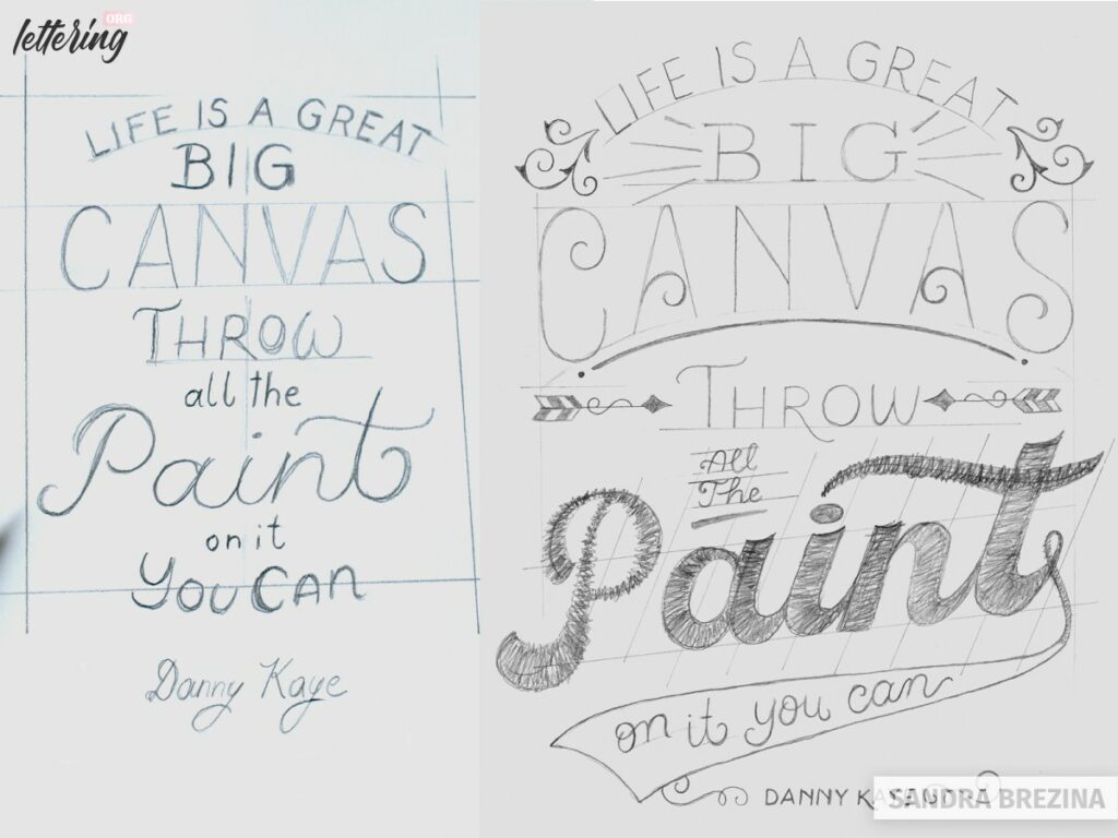 Well-done lettering compositions: How to make them step by step