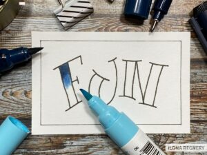 Ombre lettering - 5 amazing techniques to blend colors