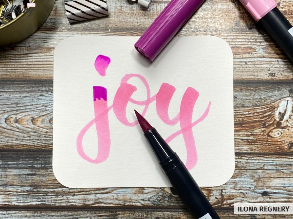 Ombre lettering - 5 amazing techniques to blend colors