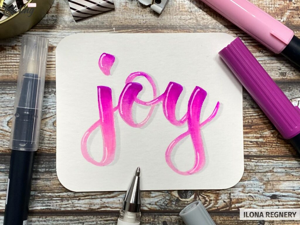 Ombre lettering - 5 amazing techniques to blend colors