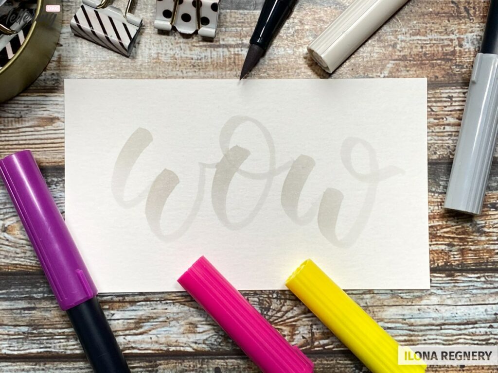 Ombre lettering - 5 amazing techniques to blend colors