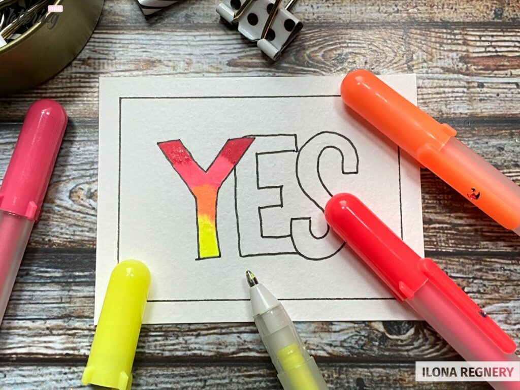 Ombre lettering - 5 amazing techniques to blend colors