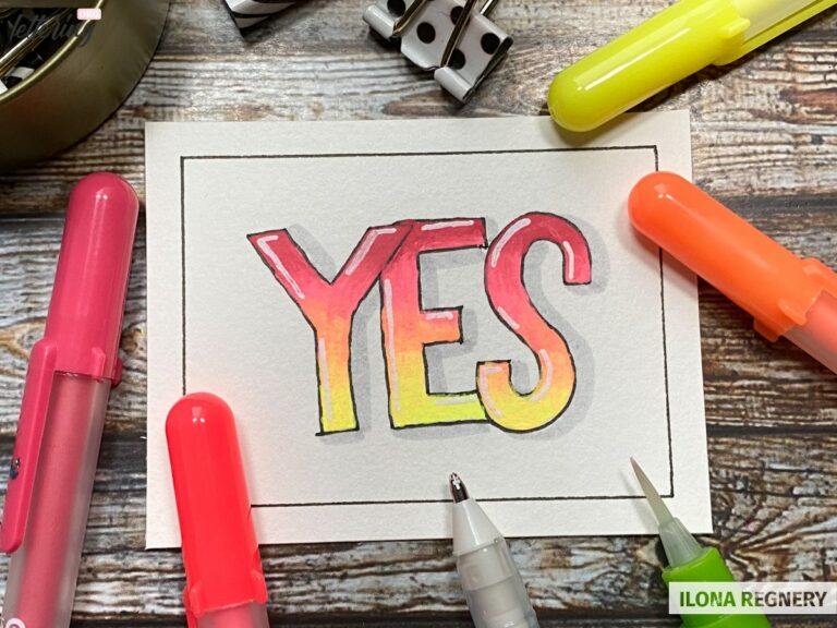 Ombre lettering - 5 amazing techniques to blend colors