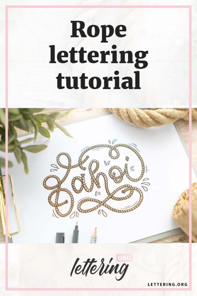 Rope lettering tutorial (step by step) with great examples
