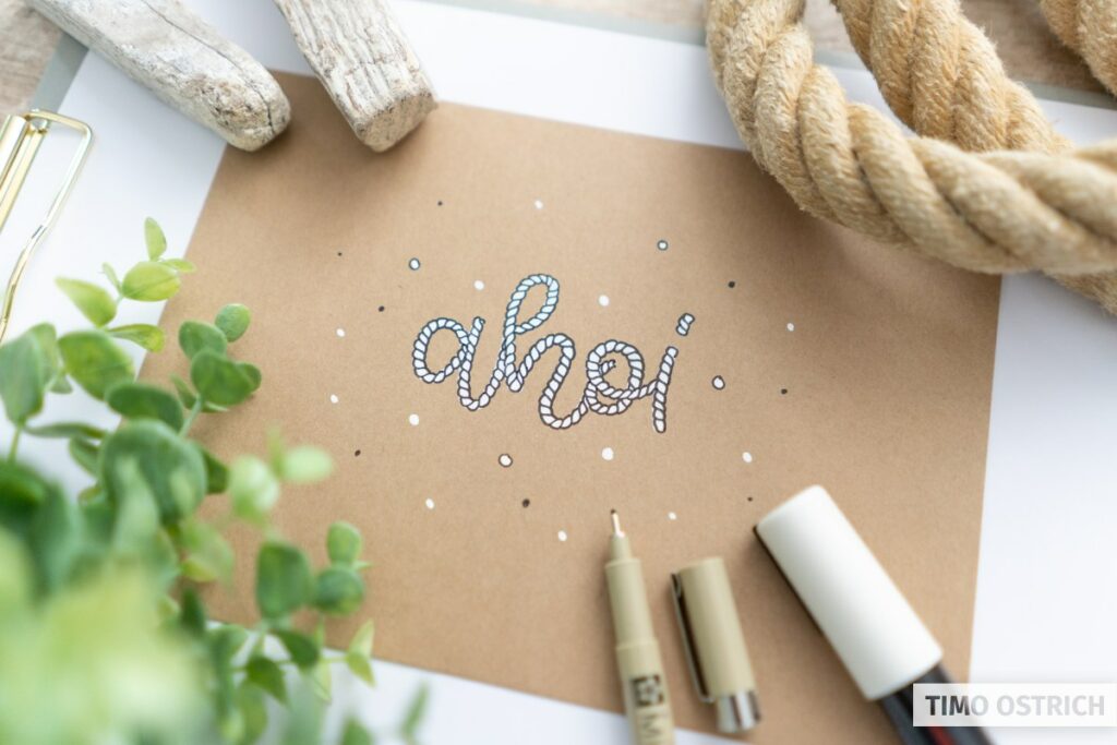 Rope lettering tutorial (step by step) with great examples