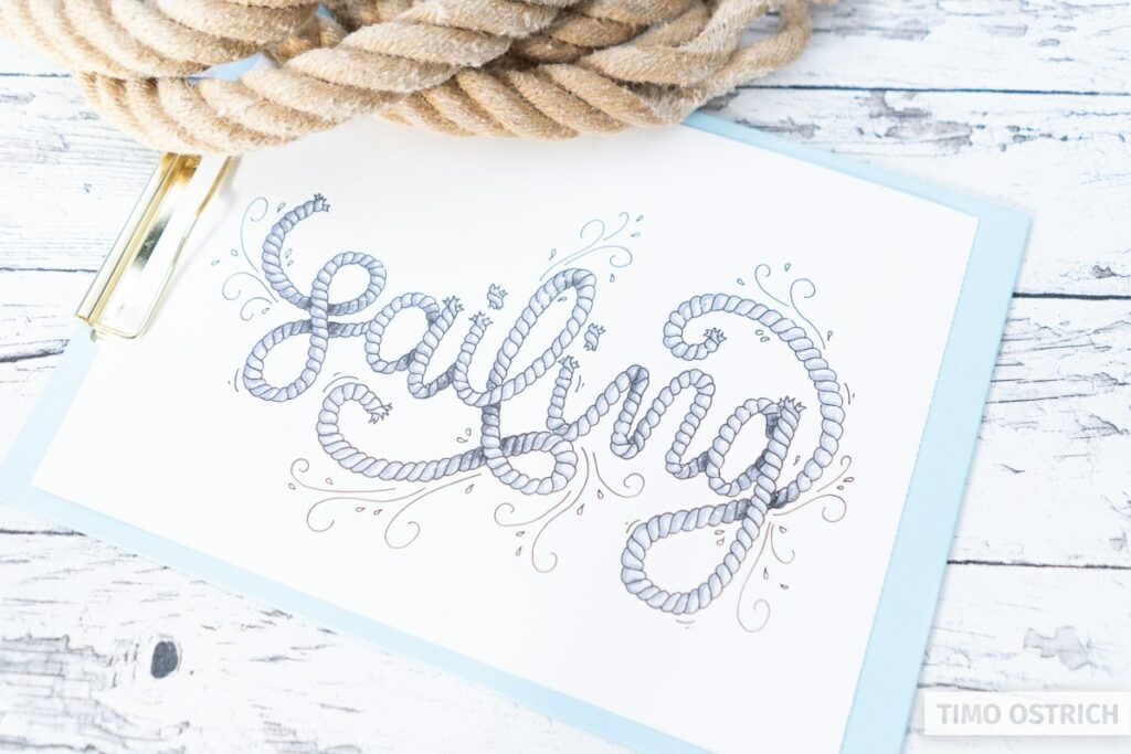 Rope lettering tutorial (step by step) with great examples