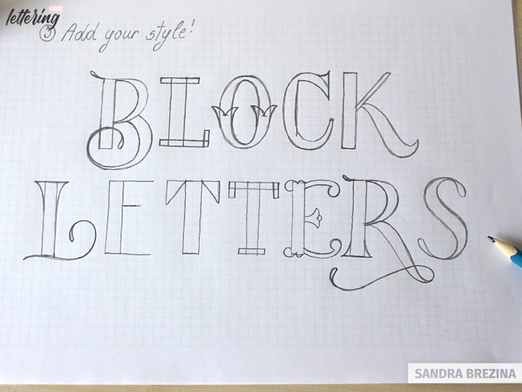 How to draw beautiful block letters - Lettering.org