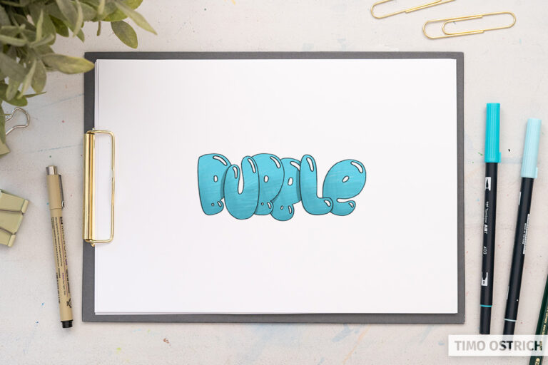 Bubble lettering: How to draw superbubbly letters with ease