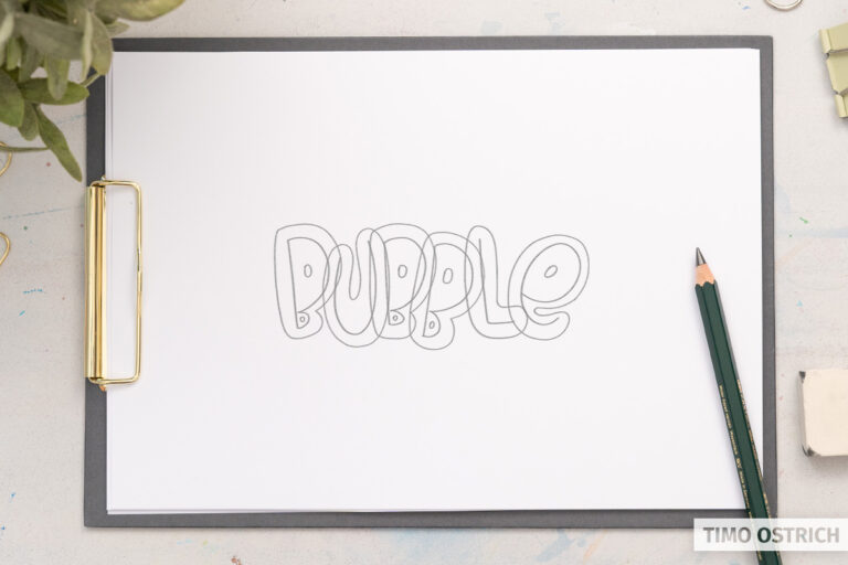 Bubble lettering: How to draw superbubbly letters with ease